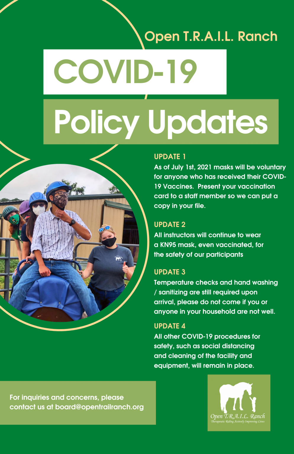 Equine Assisted Services - Open T.R.A.I.L. Ranch